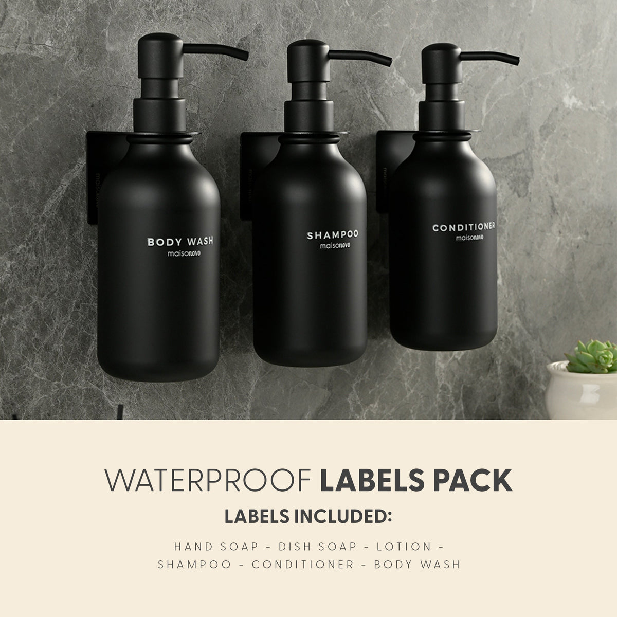 Wall Mounted Soap Dispenser Black Metal