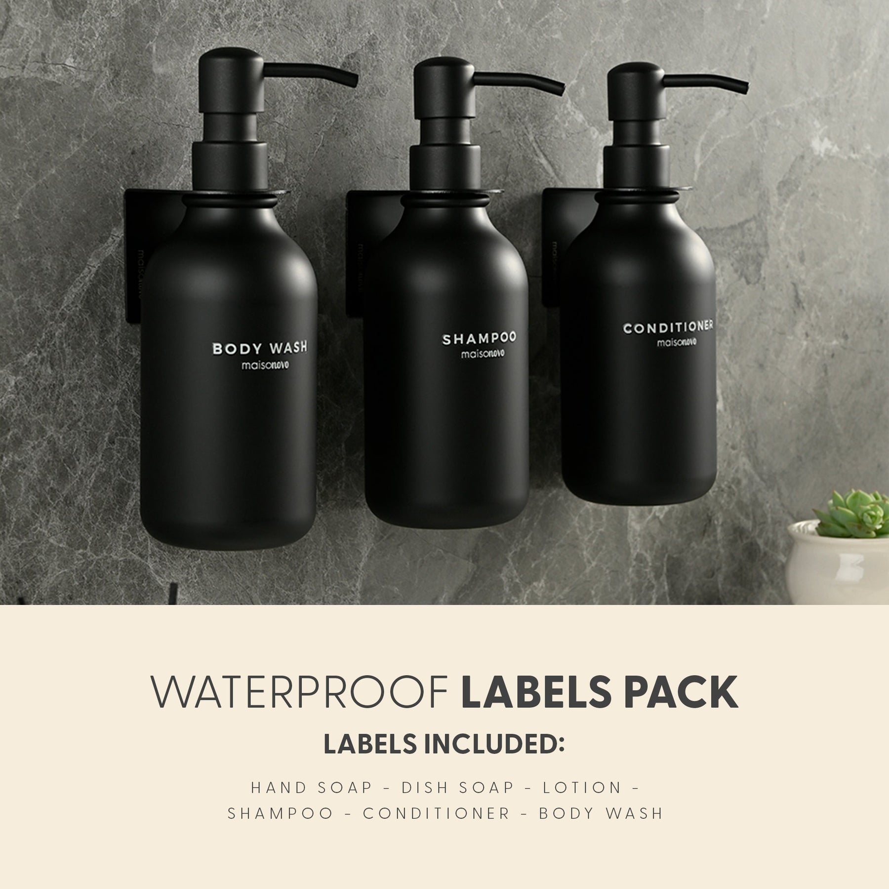 Wall Mounted Soap Dispenser Black Metal