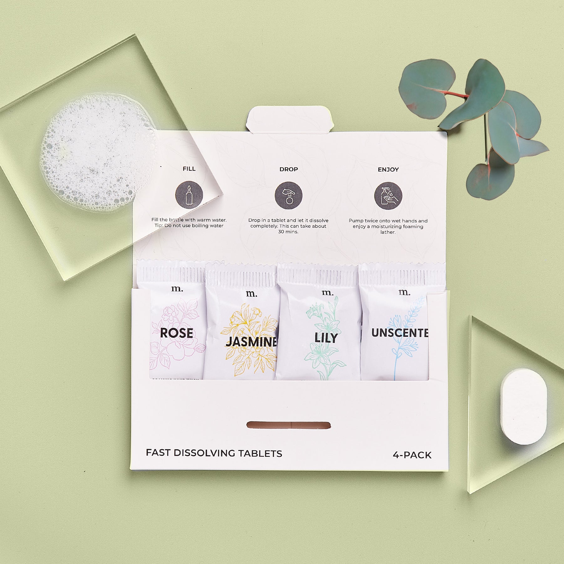 Foaming Hand Soap Tablets Mix x 12